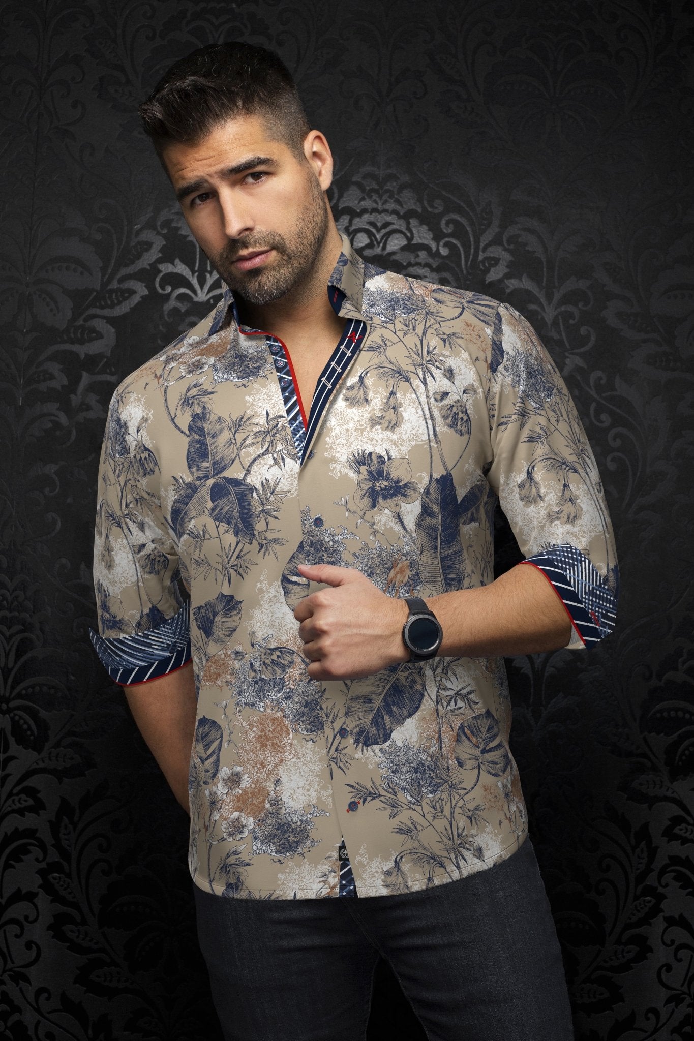 Shirt Men's High-End Stretch Suit I Au Noir - AU NOIR